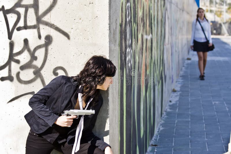 Ready for assault stock image. Image of elegance, criminal - 4193497