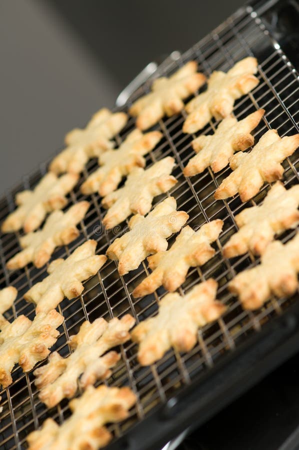 Ready Backed Cookies on on a Rack Stock Image - Image of food, flavor ...