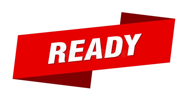 Ready Banner Template. Ready Ribbon Label Stock Vector - Illustration ...