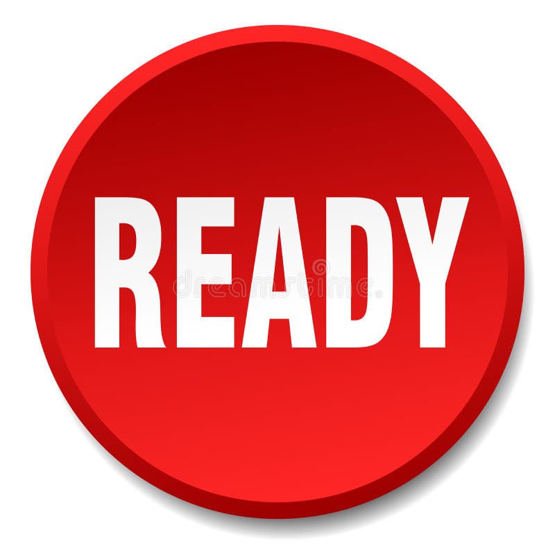 Ready button stock vector. Illustration of banner, sign - 122782262