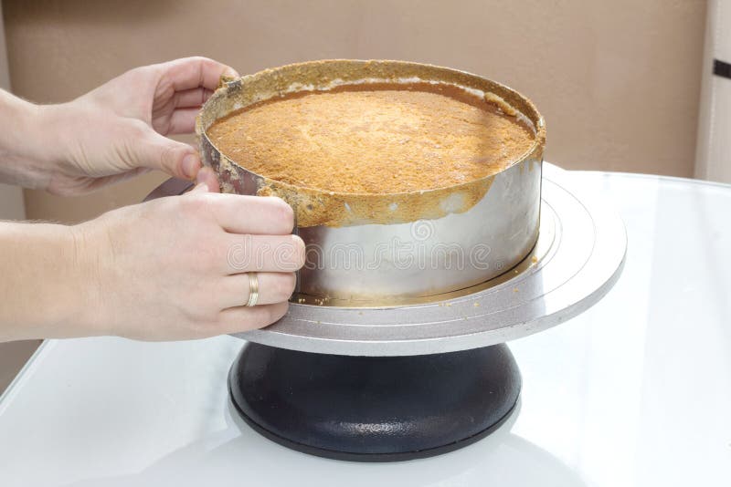 Ready Cakes for the Cake in the Form of Baking Stock Photo - Image of ...
