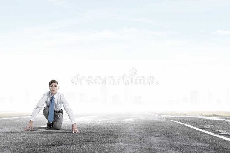 Ready for challenge stock image. Image of runner, success - 61827997