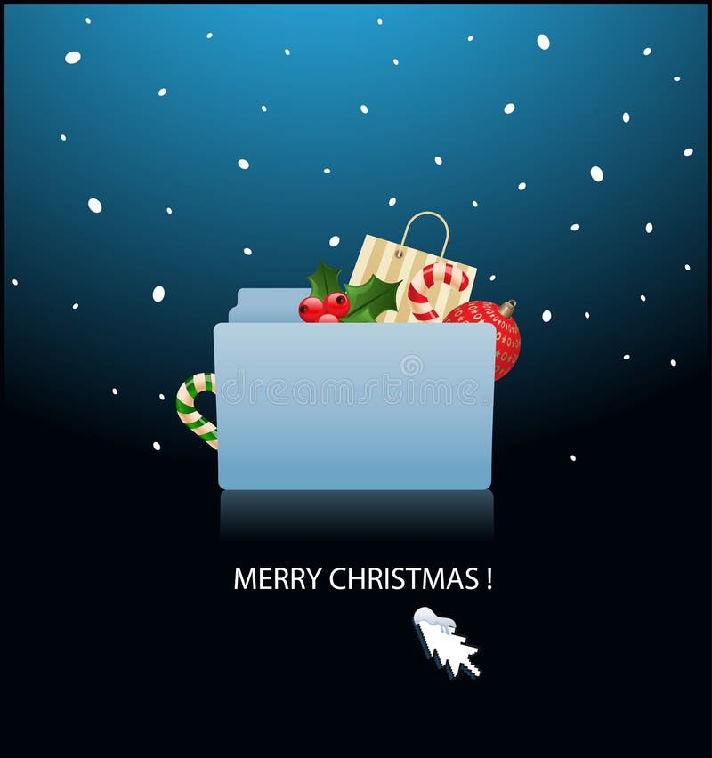 Ready for Christmas- Mac OS X Folder Stock Vector - Illustration of ...