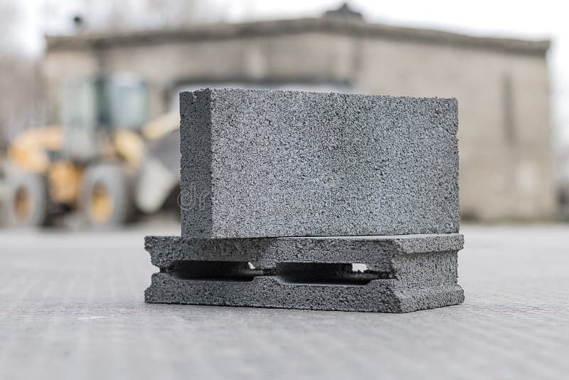 Ready concrete blocks stock photo. Image of plant, warehouse - 144791578