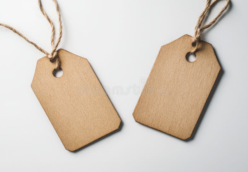 Ready for Customization with Text and Design are Two Blank Tags with ...