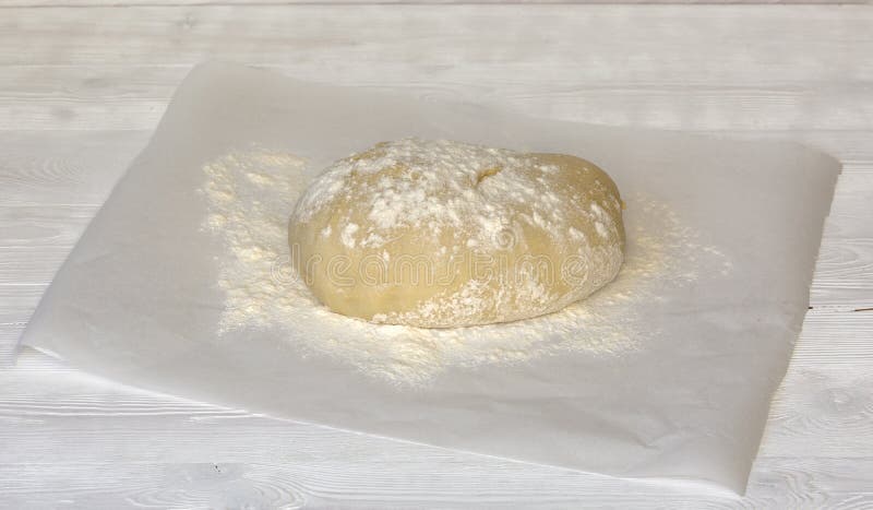 Ready Dough for Making a Pie. Stock Photo - Image of milk, photographs ...
