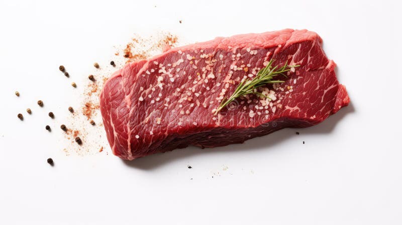 Ready Flank Steak White Background Stock Illustration - Illustration of ...