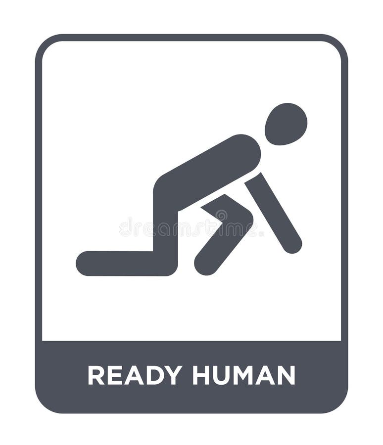 Ready Human Linear Icon. Modern Outline Ready Human Logo Concept Stock ...