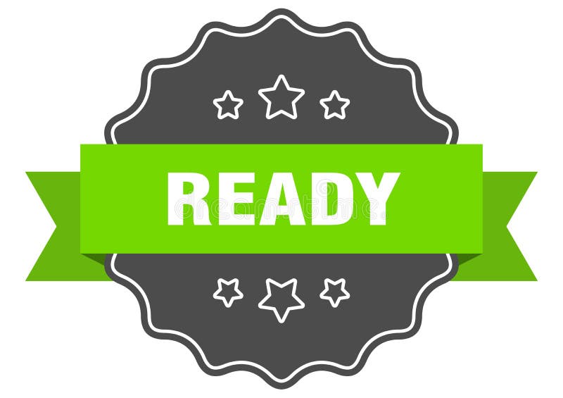 Are You Ready Label Sticker Stock Vector - Illustration of graphic ...