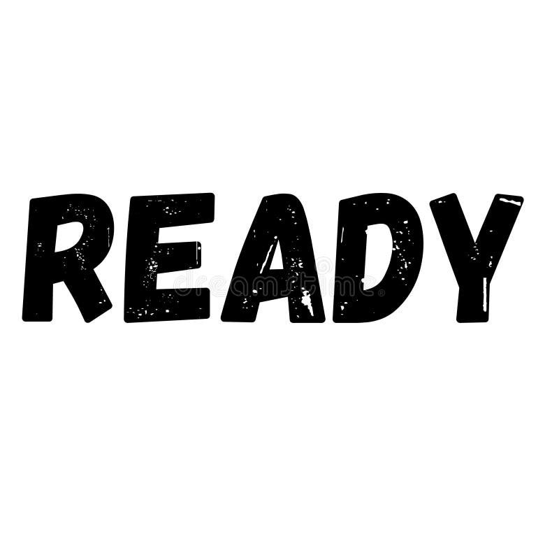 Are You Ready Label Sticker Stock Vector - Illustration of graphic ...