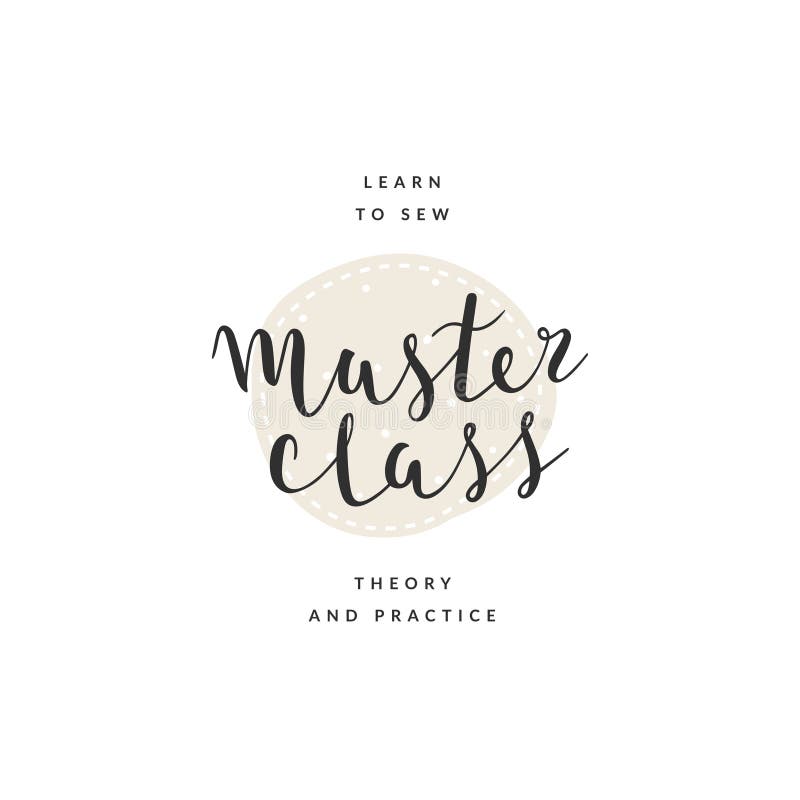 Ready Logotype Template for Creative Master Class or Workshop. Handmade ...