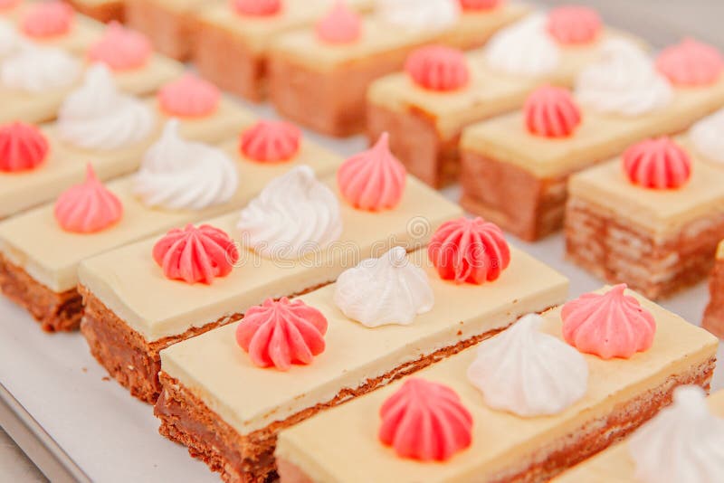 Ready-made Cakes on the Table Stock Image - Image of celebration, gift ...