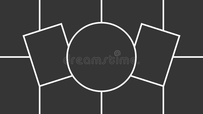 Ready-made Composition of Vector Frames for Photo Collage. Stock Vector ...