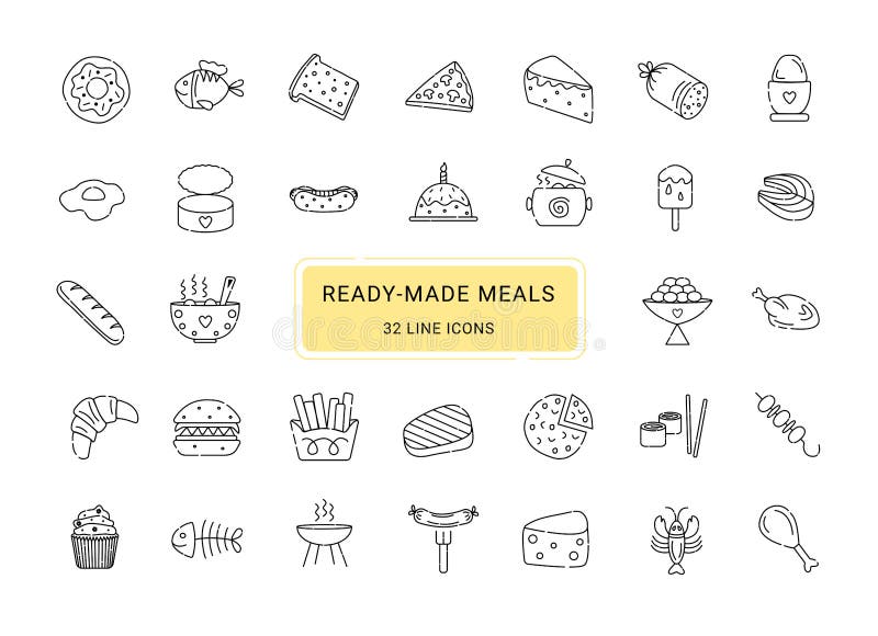 Ready Meals Stock Illustrations – 358 Ready Meals Stock Illustrations ...