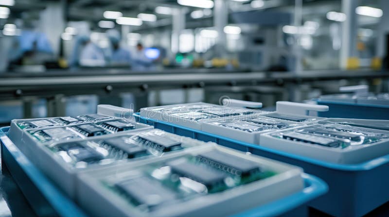 Ready-Made Microchips in Packaging Stock Image - Image of chip, package ...