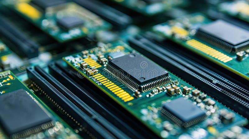Ready-Made Microchips in Packaging Stock Image - Image of processor ...