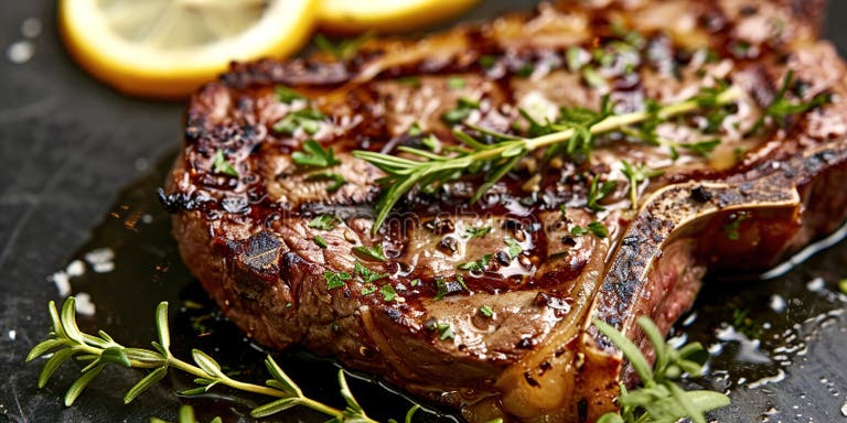 Ready-made steak close-up stock photo. Image of delicious - 330229796
