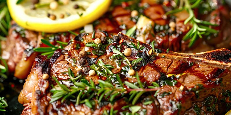 Ready-made steak close-up stock image. Image of barbecue - 330230019