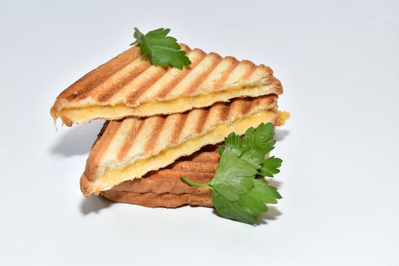 Ready-made Toast with Cheese. Stock Image - Image of sliced, toasted ...