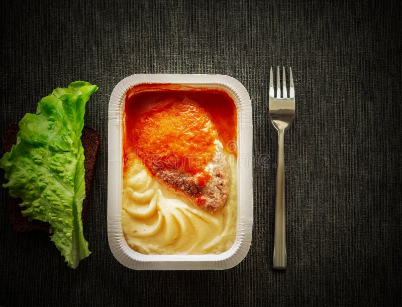 Ready meal stock image. Image of nutrition, mashed, eatery - 124885069