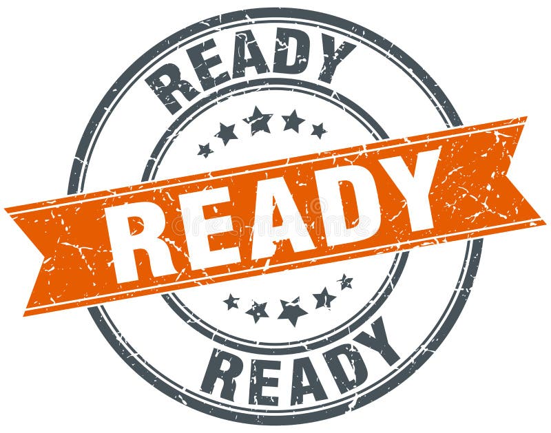 Ready Round Ribbon Isolated Label. Ready Sign Stock Vector ...