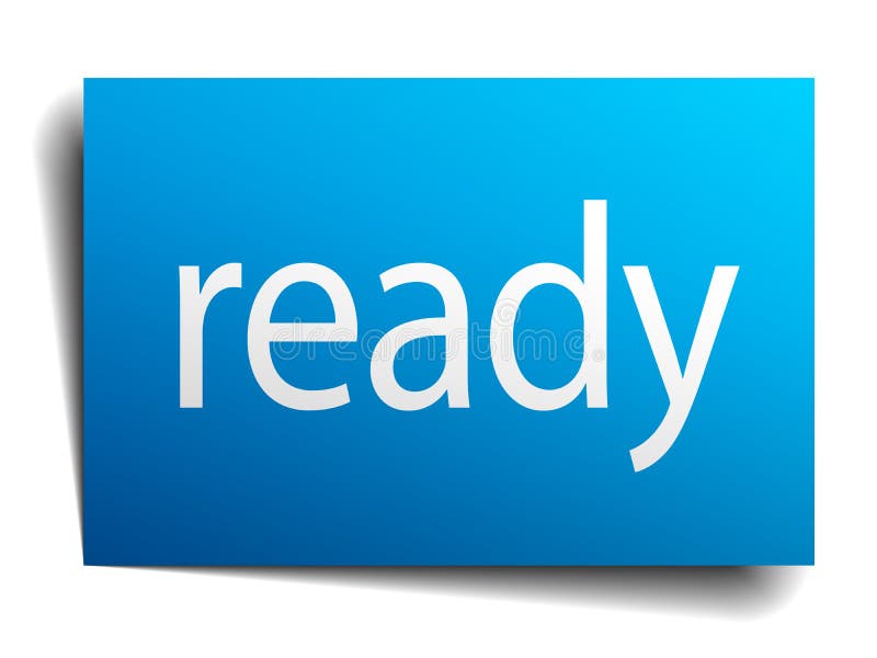 Ready sign stock vector. Illustration of vintage, isolated - 122523422