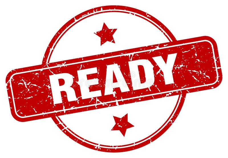 Ready To Use Red Stamp Text Stock Vector - Illustration of ready ...