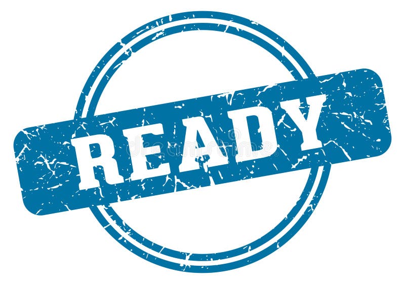 Ready stamp stock vector. Illustration of graphic, circle - 347664166