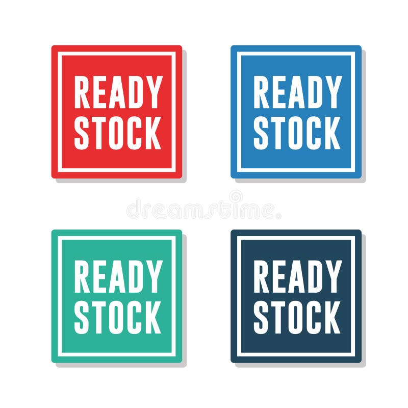 Sold Out And Ready Stock Clipart Stock Vector - Illustration of ...