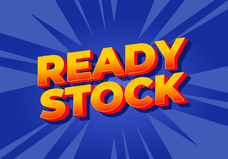 Ready Stock. Text Effect in 3D Look with Eye Catching Colors Stock ...