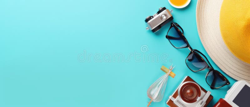 Ready for Summer Vacation, Travel Background . Travel Promotion Banner ...