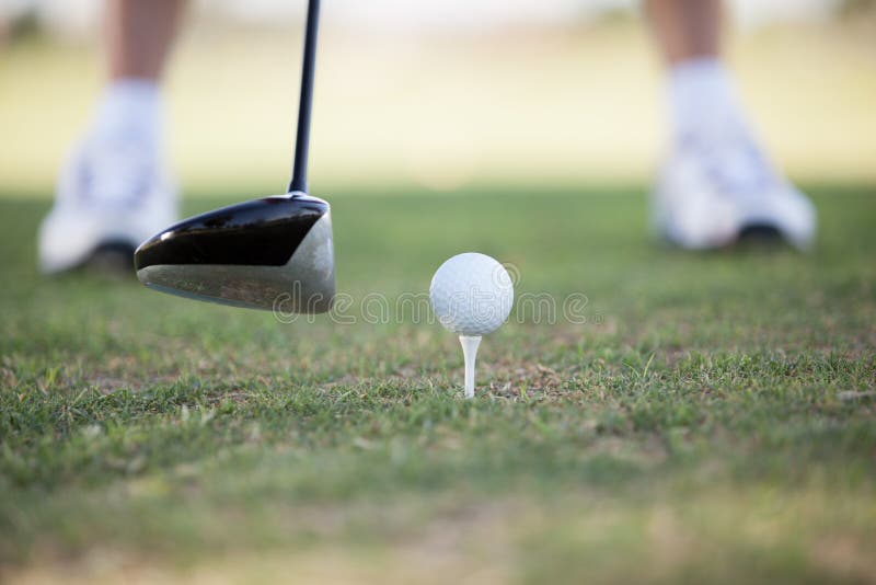 Ready for tee off stock photo. Image of golf, golfing - 34487646