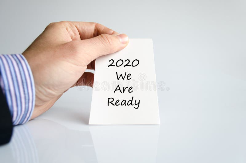 2020 we are Ready Text Concept Stock Image - Image of display, draw ...