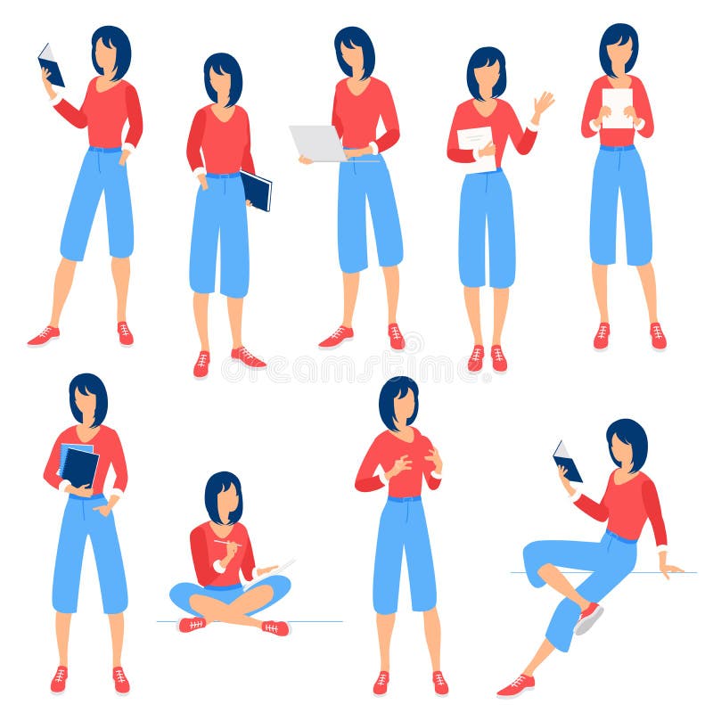 Ready to animation people stock vector. Illustration of isolated ...