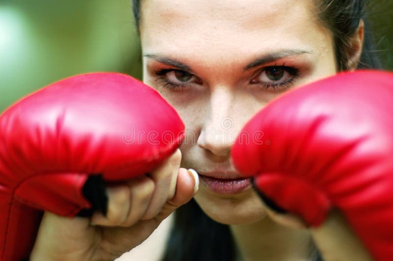 Christmas boxing woman stock photo. Image of boxing, healthy - 21601862