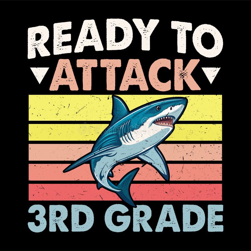 Ready To Attack 3rd Grade T Shirt Design Vector Graphics Design Vector ...