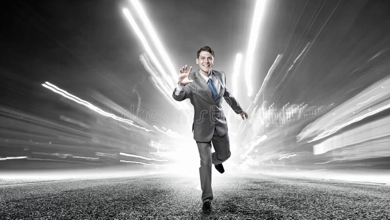 He is ready to compete stock image. Image of line, adult - 62890509