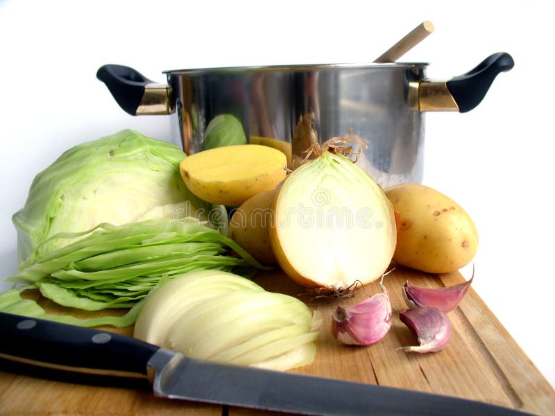 Ready to cook stock image. Image of potato, cabbage, home - 663615
