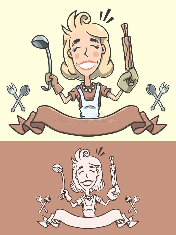 Ready to cook stock vector. Illustration of design, emblem - 61743329