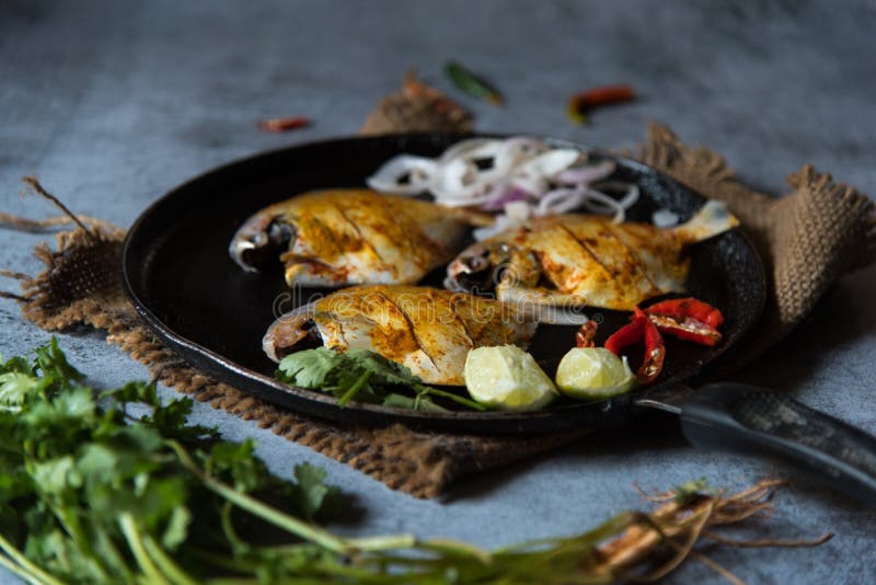 Ready To Cook Marinated Raw Fish. Stock Photo - Image of freshness ...