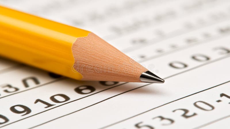 Ready To Create, Sharpened Pencil Poised on Blank Paper for Writing ...