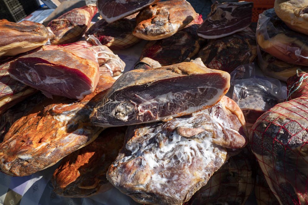 The hams stock photo. Image of barbecue, dinner, food - 278618524