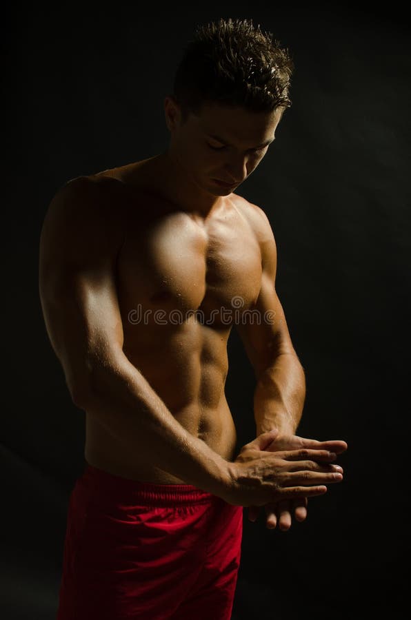 Ready to exercise stock photo. Image of strong, portrait - 27894176