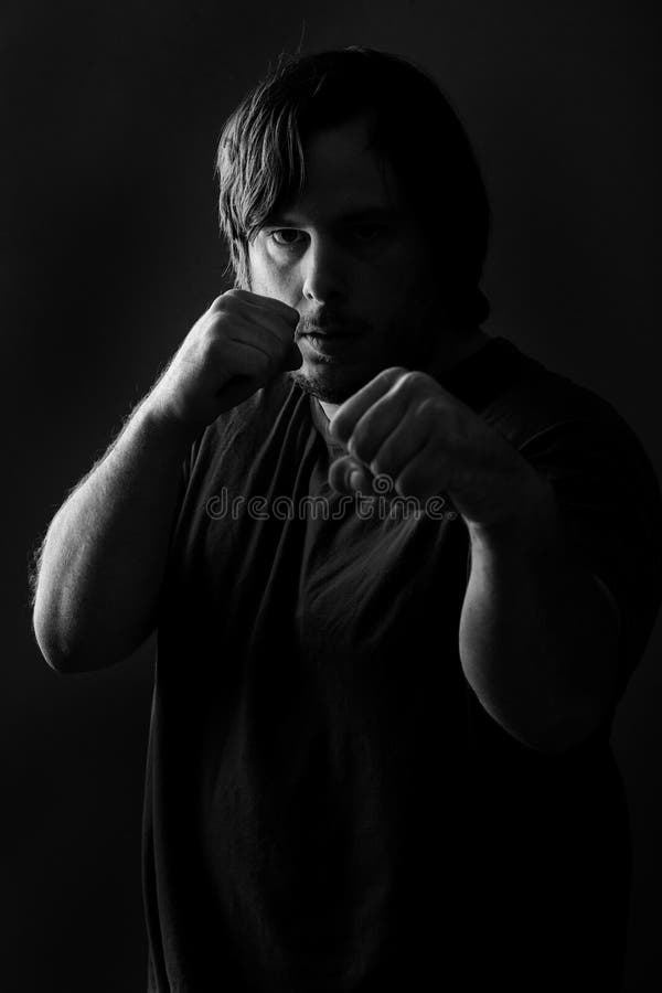 Ready to fight. stock image. Image of anger, power, confident - 26765691