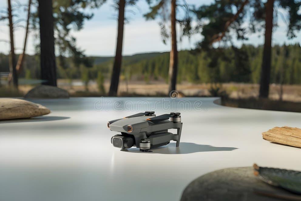 Ready-to-Fly Compact Drone with Foldable Design Stock Illustration ...