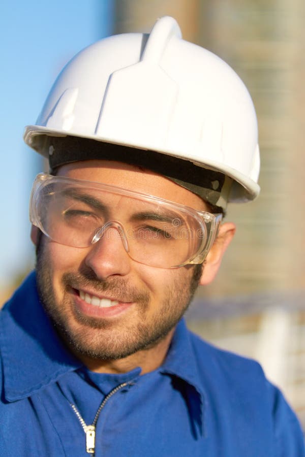 Ready To Get Working. Cropped Shot of a Construction Worker Outdoors ...