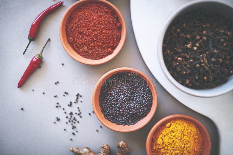 Ready To Make Any Dish a Masterpiece. an Assortment of Spices. Stock ...