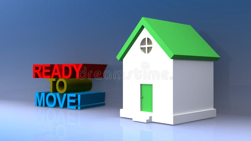 Ready to move on blue stock illustration. Illustration of office ...