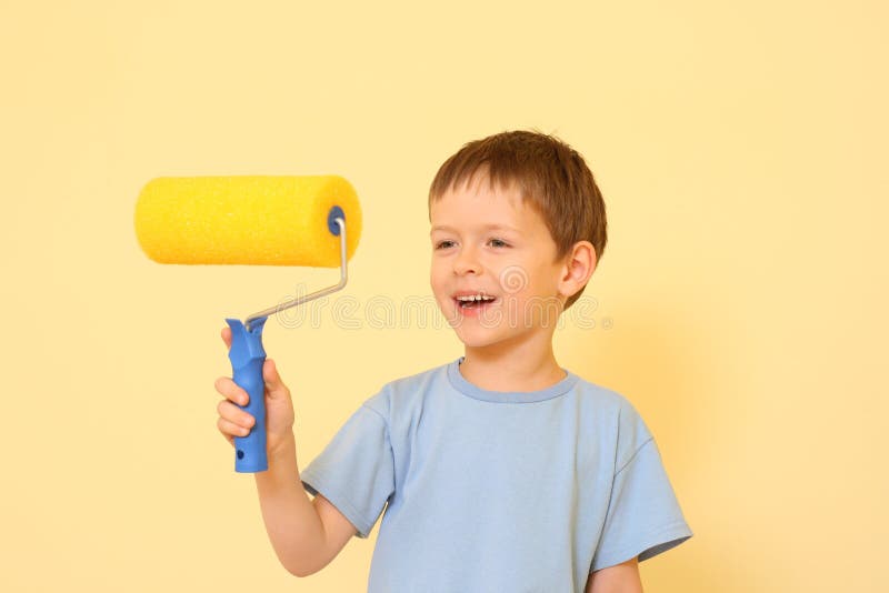 Ready to paint stock photo. Image of roller, paintbrush - 2865124