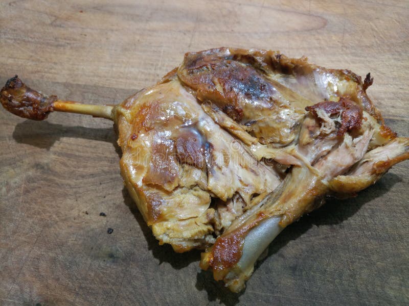 Seasoned and Cooked Chicken Stock Photo - Image of chicken, serve ...